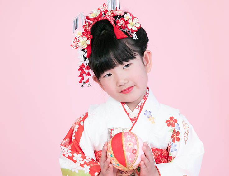 東京大神宮、毘沙門天での「七五三」のお支度をお手伝い-KADODE神楽坂店